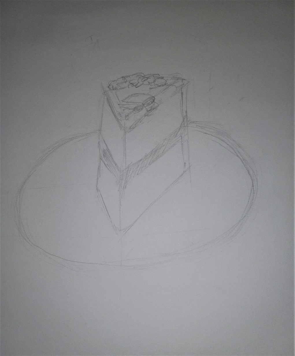 Quick Sketch: Slice of Cake – BetterLateThanNeverArt