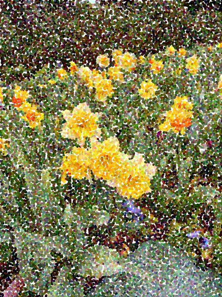 Pointillism.. Digital Art – BetterLateThanNeverArt