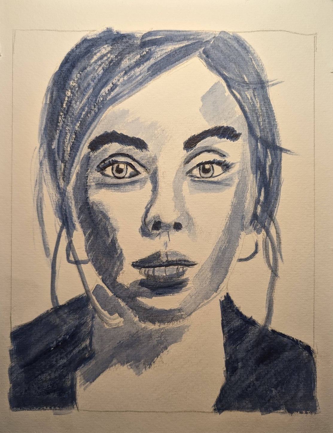 Monochrome Portrait – BetterLateThanNeverArt